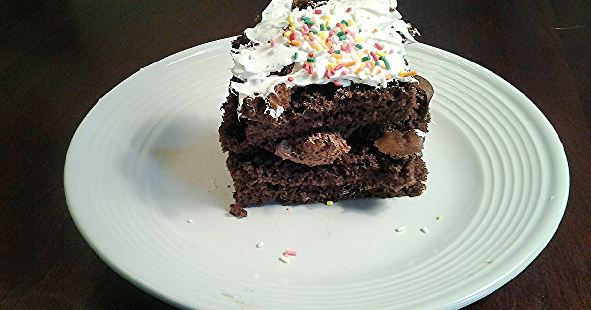 Chocolate Sheet Cake With Whipped Cream Toppings Recipe by fenway