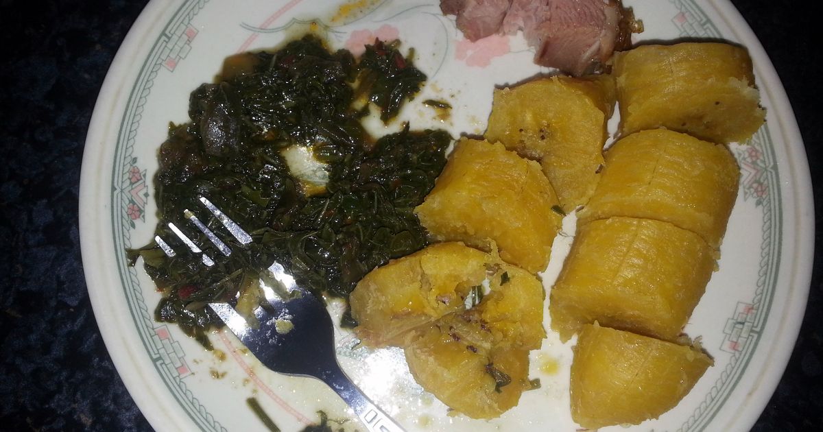 Boiled Plantain & Vegetables. Recipe By Danaby