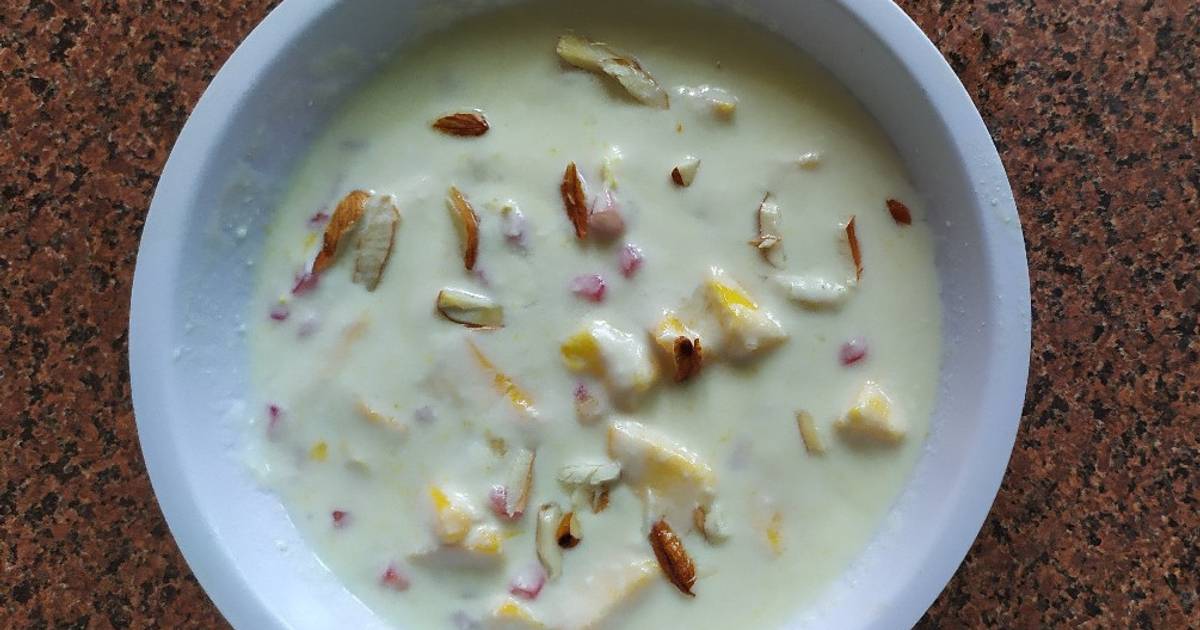 Mixed Fruit Raita Recipe by DHS KITCHEN - Cookpad