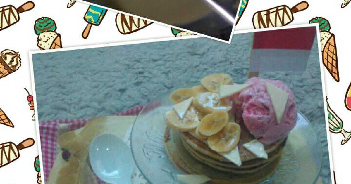 Resep Pancake Pisang Kejuu Es Krim oleh Utari Handiyani - Cookpad