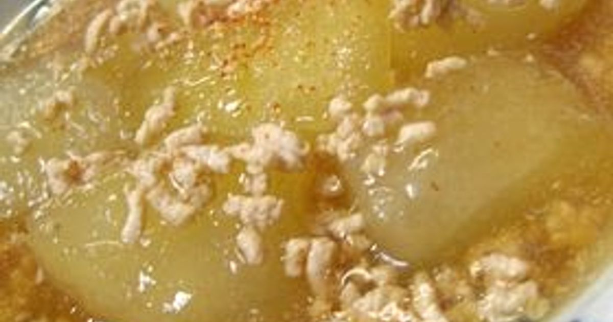 ＊Winter Melon Chicken Soboro Ankake＊ Recipe By Cookpad.Japan