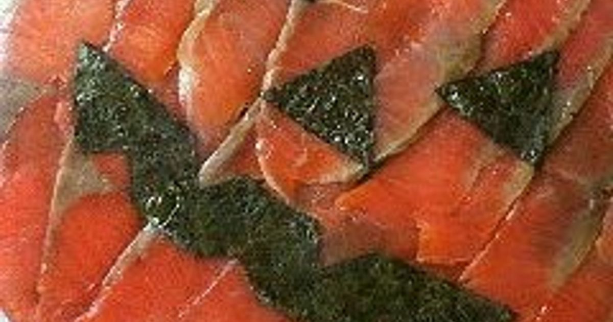 Salmon Sushi Cake For Halloween Recipe By Cookpad.Japan