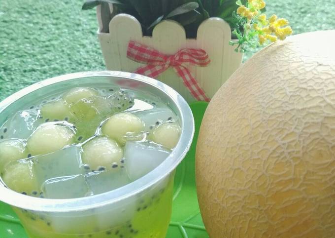Resep Es Melon nata de coco oleh Gina Salsabila - Cookpad