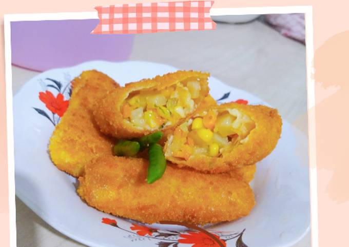 Resep Risoles sosis,jagung,kentang, wortel oleh Hetty Kasmawati - Cookpad