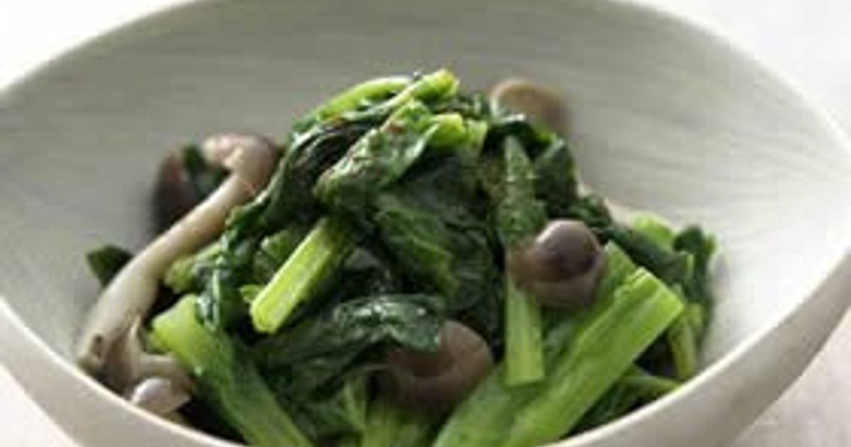 Nanohana & Shimeji Mushroom Namul Recipe by cookpad.japan