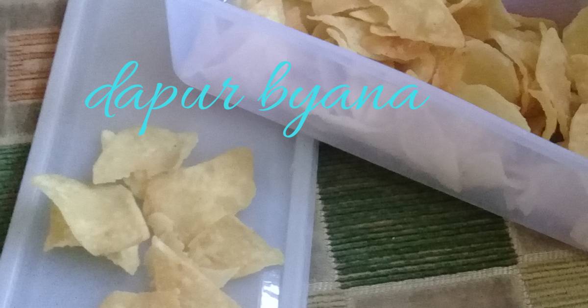 Resep Potato chips barbeque cemilan praktis ala suami😘 oleh Dapur Byana ...