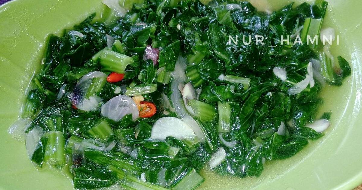 Resep Tumis sawi hijau simple oleh Nur Hamni - Cookpad