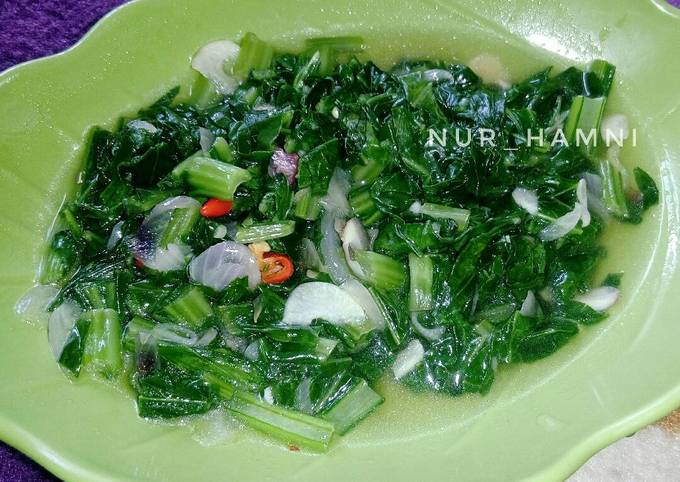 Resep Tumis Sawi Hijau Simple Oleh Nur Hamni Cookpad