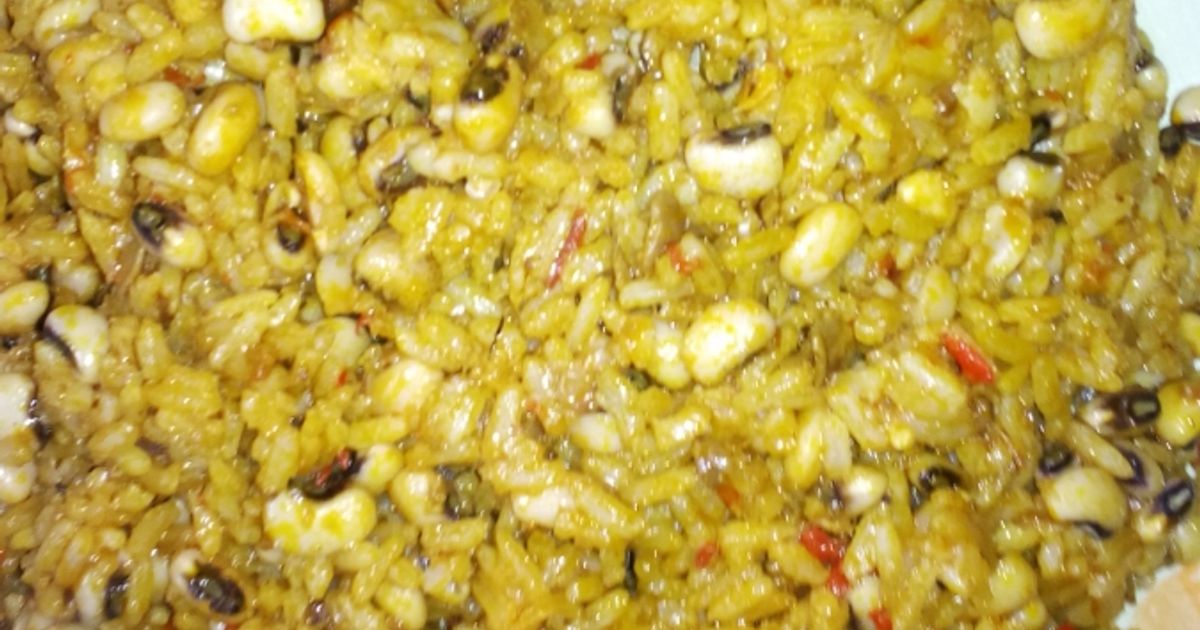 Rice & Beans With Daddawa(locust Beans) Recipe by Husna kubau - Cookpad