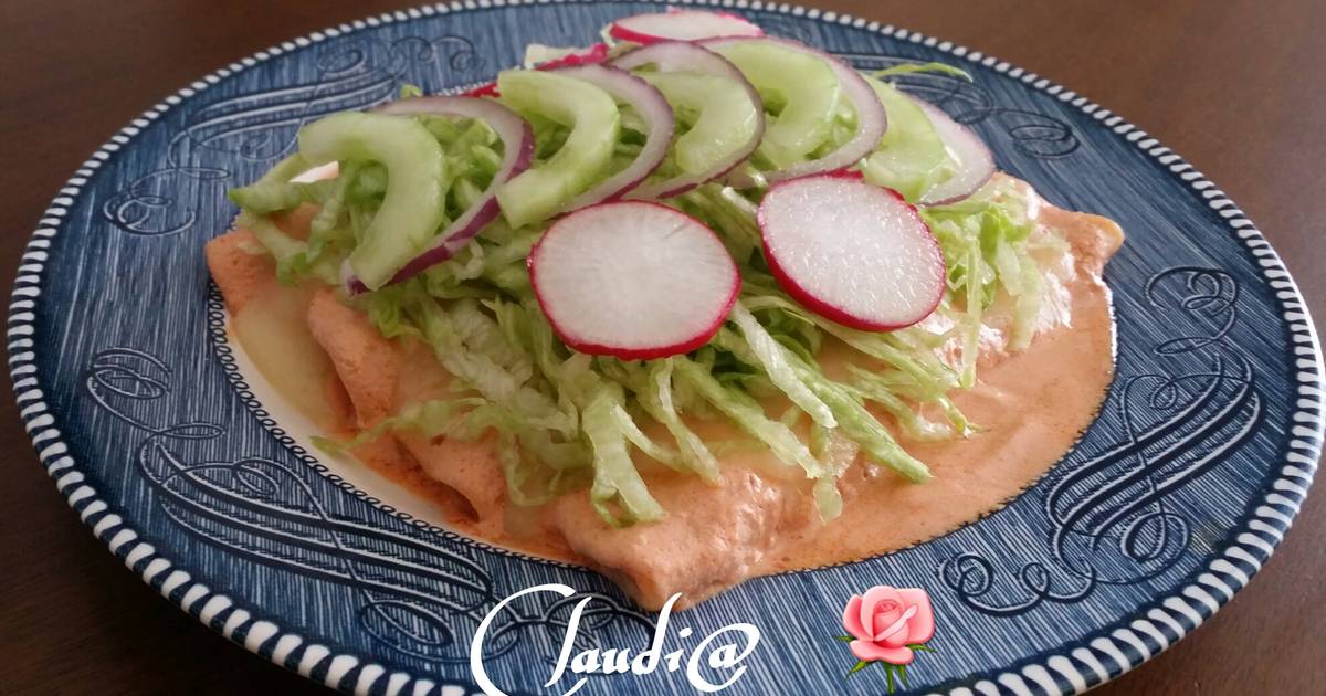 Enchiladas a la crema con chipotle🌹 Receta de Compartiendo sazón con ...