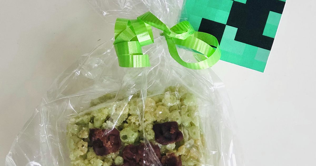 Creeper Rice Krispie Treats Recipe By ダーリンはアメリカ人