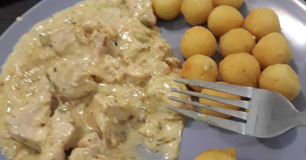 Pollo Con Crema Al Verdeo Y Papas Nosette Receta de SOLEDAD DANTINO ...