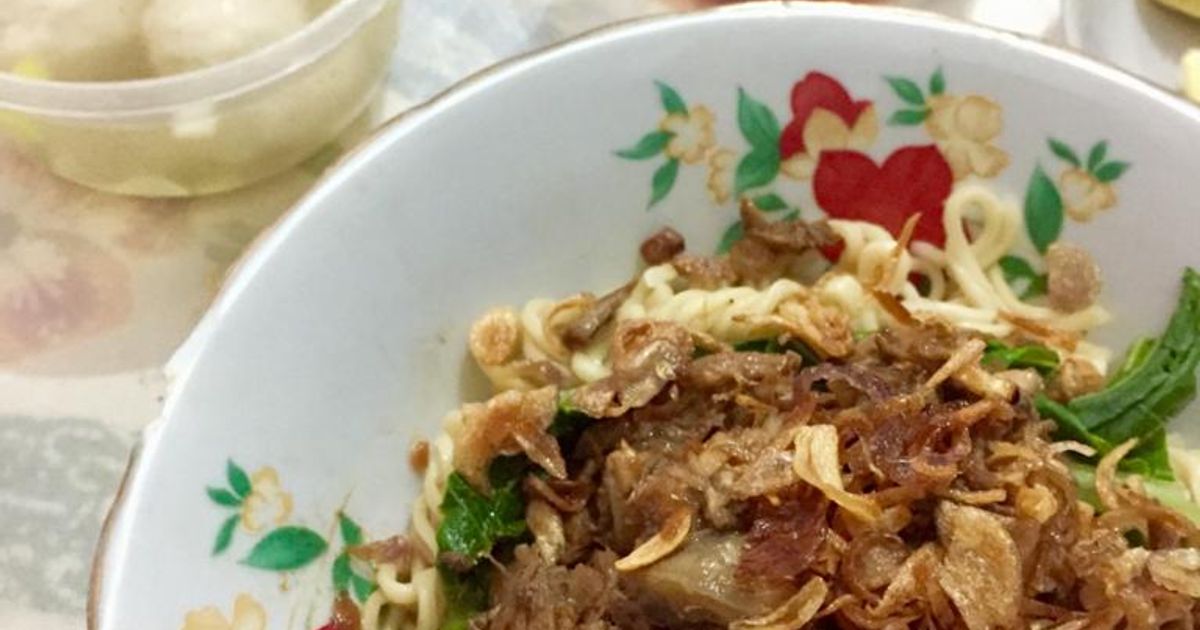 Resep mie ayam solaria rumahan enak dan mudah - Cookpad