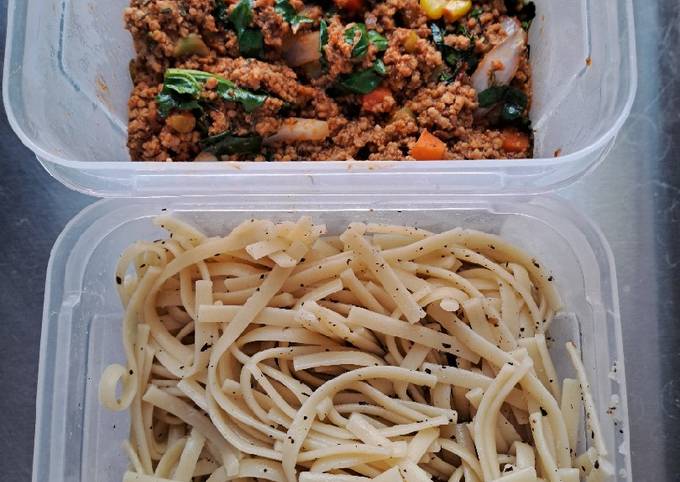 Carne molida, chipotle y pasta Receta de Jnnie ORH- Cookpad