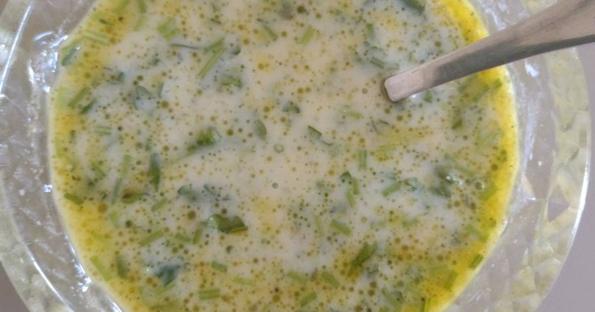 Aderezo de yogur natural y cilantro Receta de Bianka Palma- Cookpad