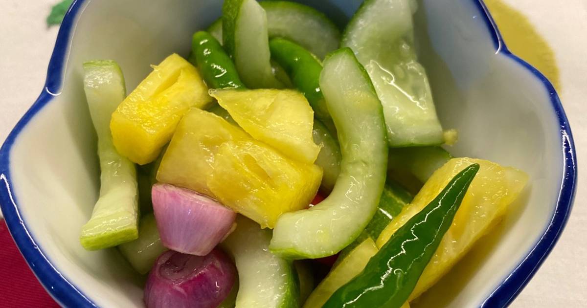 Resep Acar Timun Nanas oleh Aty Dee - Cookpad