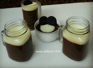 Resep puding sedot coklat powder rumahan enak dan mudah - Cookpad