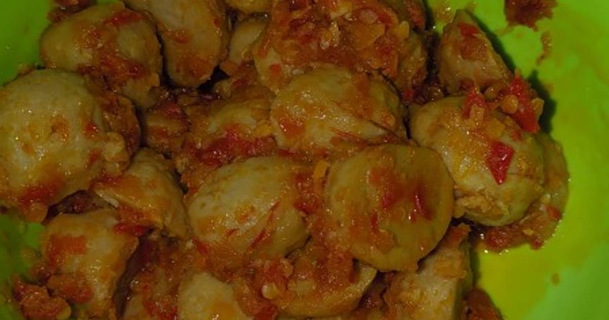 Resep Pentol balado pedas oleh Adela - Cookpad