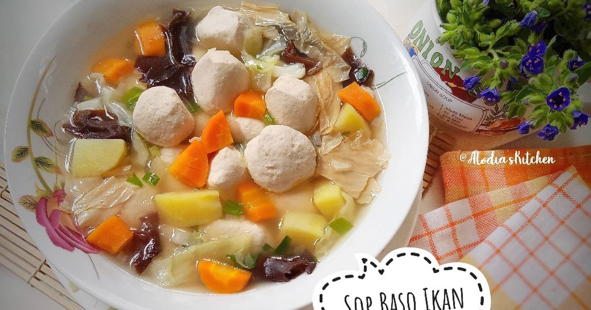Resep Sop Baso Ikan oleh Vey Alodia's Kitchen - Cookpad