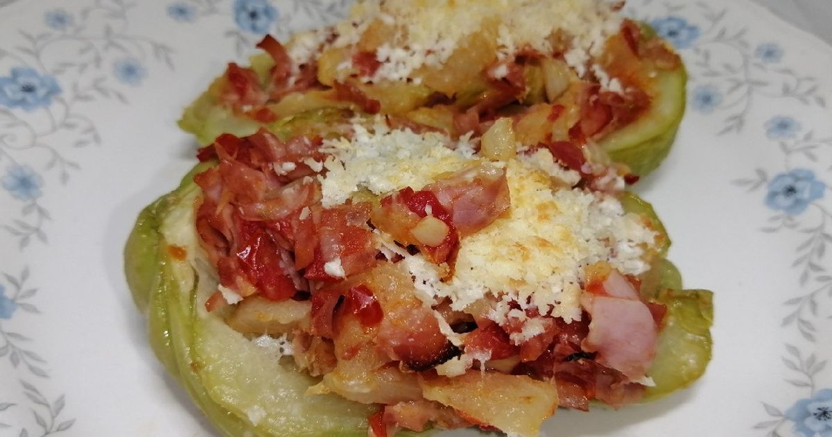 Chayotes Rellenos Al Horno Receta de Ya está la comida!!- Cookpad