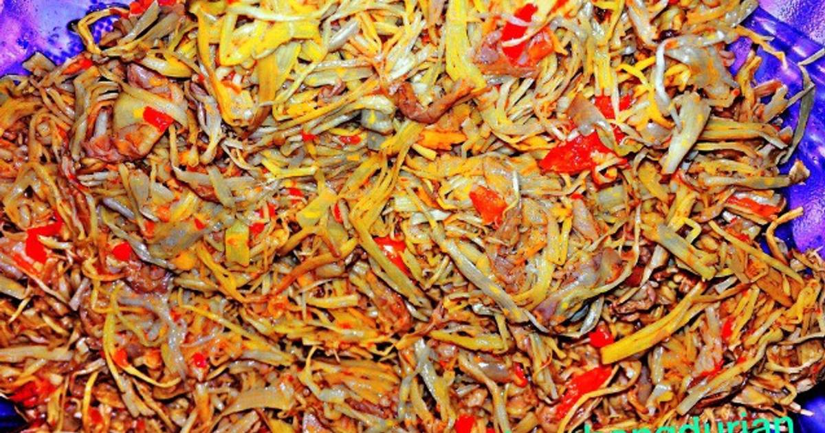 Resep Tumis Bunga Durian (cengkaruk) oleh Aisha Mikhayla Sinaga - Cookpad