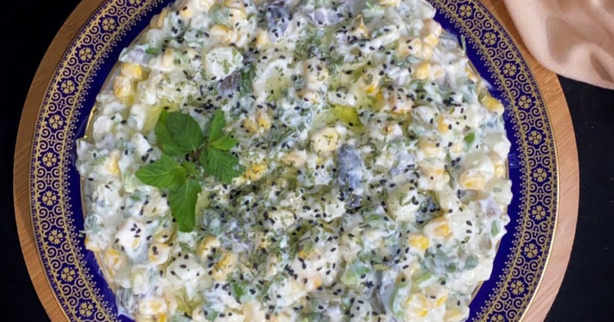 طريقة عمل سلطة الذرة بالمايونيز على اصولها بطريقة سهلة وسريعة من rana.f ...