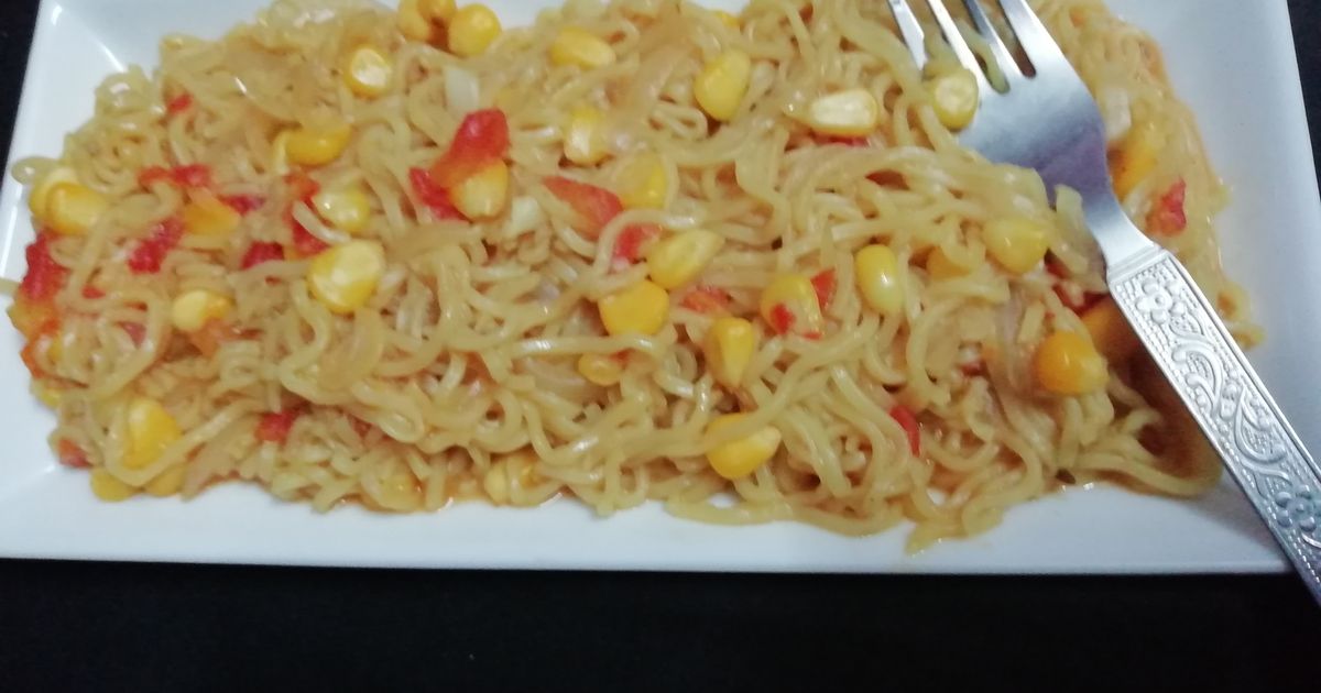 Sweet Corn Maggie Recipe By Lalit Kumar