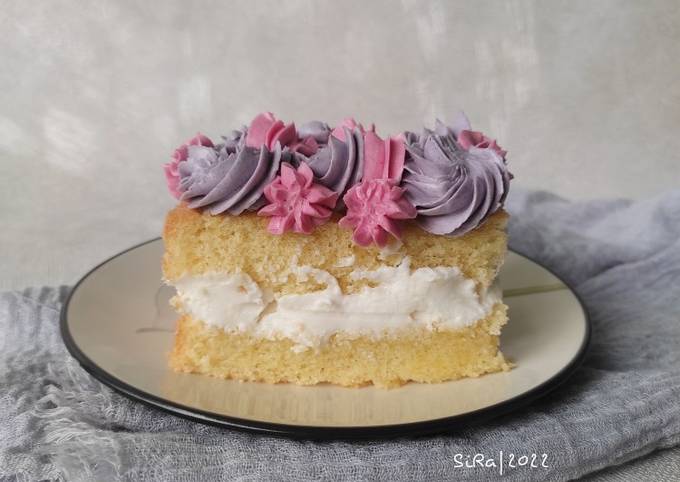 Resep Cake Potong Buttercream oleh SiRa_UmmuTsa - Cookpad