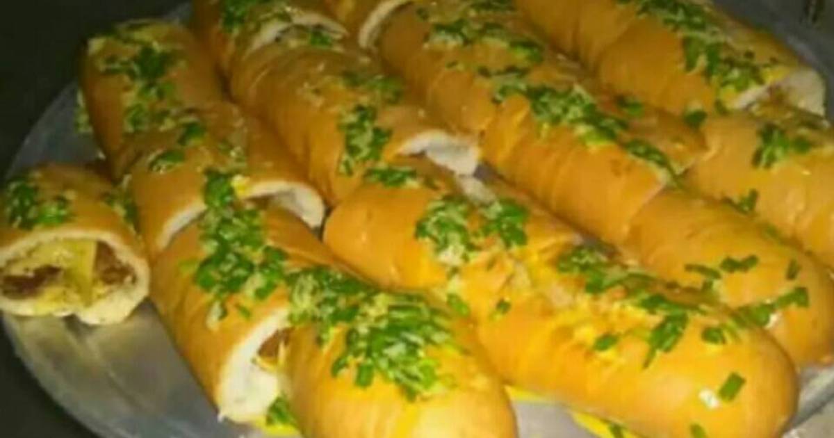 Pan relleno de pechuga de pollo - 29 recetas caseras- Cookpad