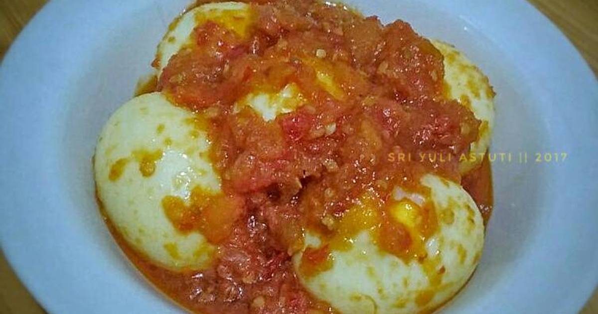 Resep Telur Toppa' Lada oleh YuliOnet - Cookpad