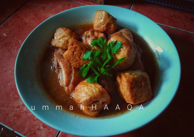 Resep Malbi Ayam Tahu oleh Ummahhaaqa95 (Afni Nur Rochmah) - Cookpad