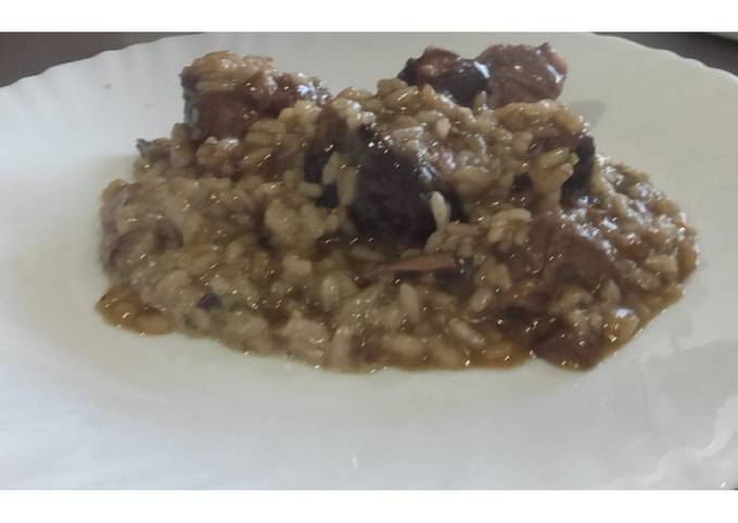 Risotto de Carrilleras al Oporto Con parmensano Receta de JOHANNA🌹- Cookpad