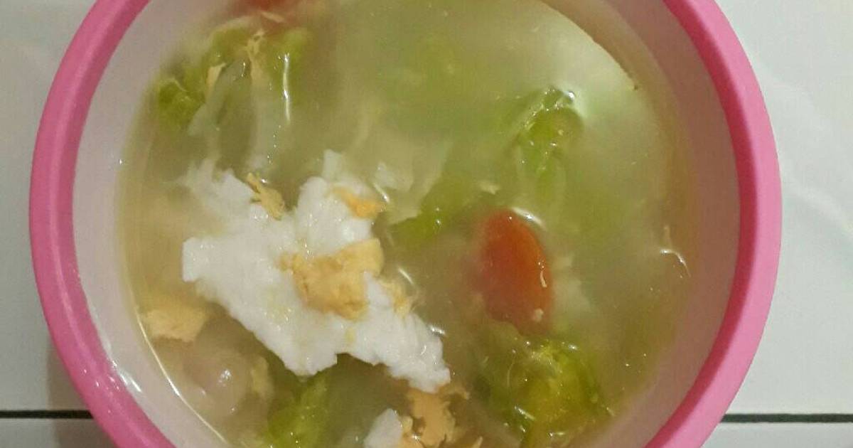Resep Sop sawi putih dan telur oleh Dynda - Cookpad