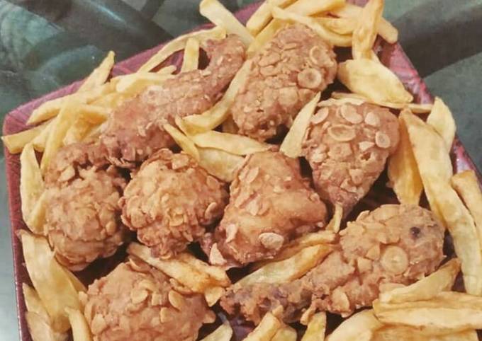 Crispy chicken broast Recipe by Ghausia Nadim - Cookpad