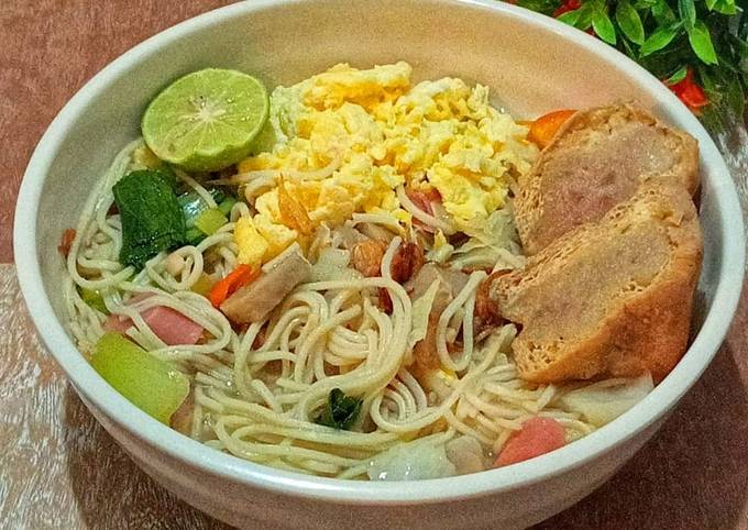 Resep Spaghetti Kuah Rasa Iga Sapi (mie oven) oleh Fitzaki Kitchen ...