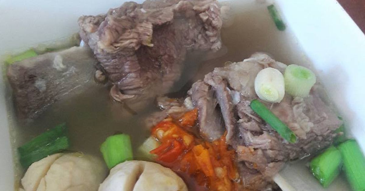 Resep Bakso Kuah Iga Sapi Segar Ala Keluarga oleh Lina Virgiana Kitchen ...