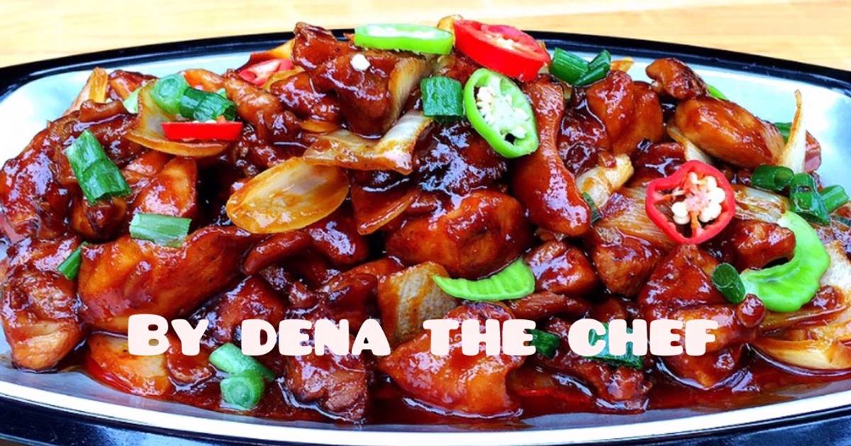 สูตร ไก่ผัดพริกเกาหลีจานร้อน โดย Dena C - Cookpad