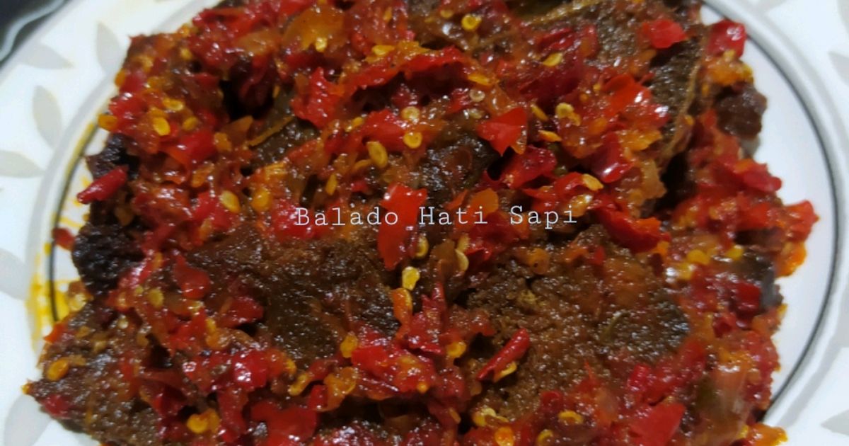 Resep Balado Hati Sapi oleh salma Hanty - Cookpad