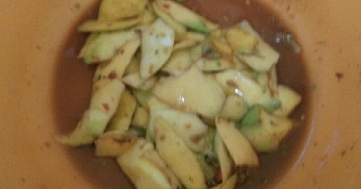 Resep rujak mangga asem rumahan enak dan mudah - Cookpad