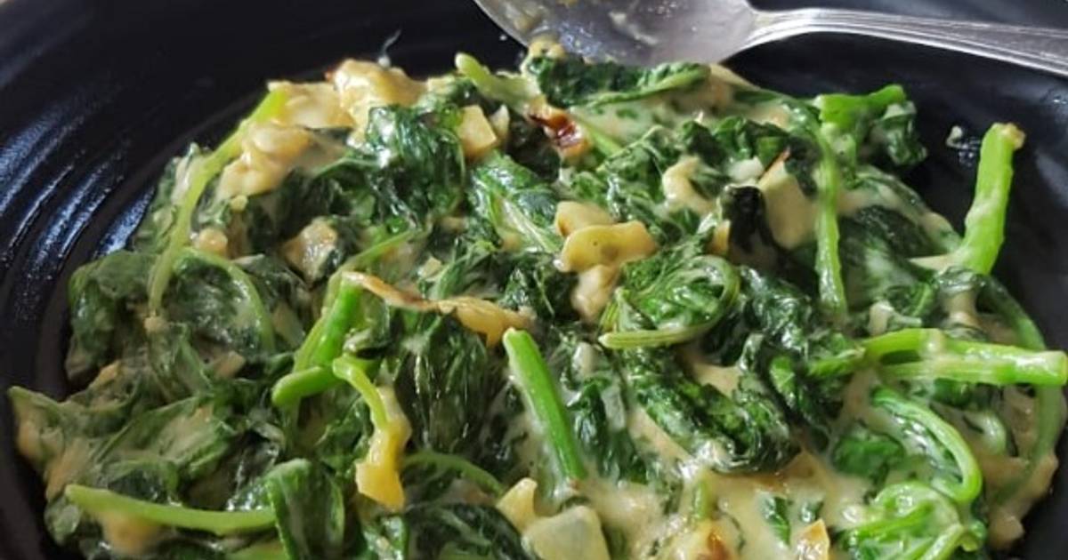 Resep Creamed Spinach ala Koki Joni oleh Irma Joanita - Cookpad