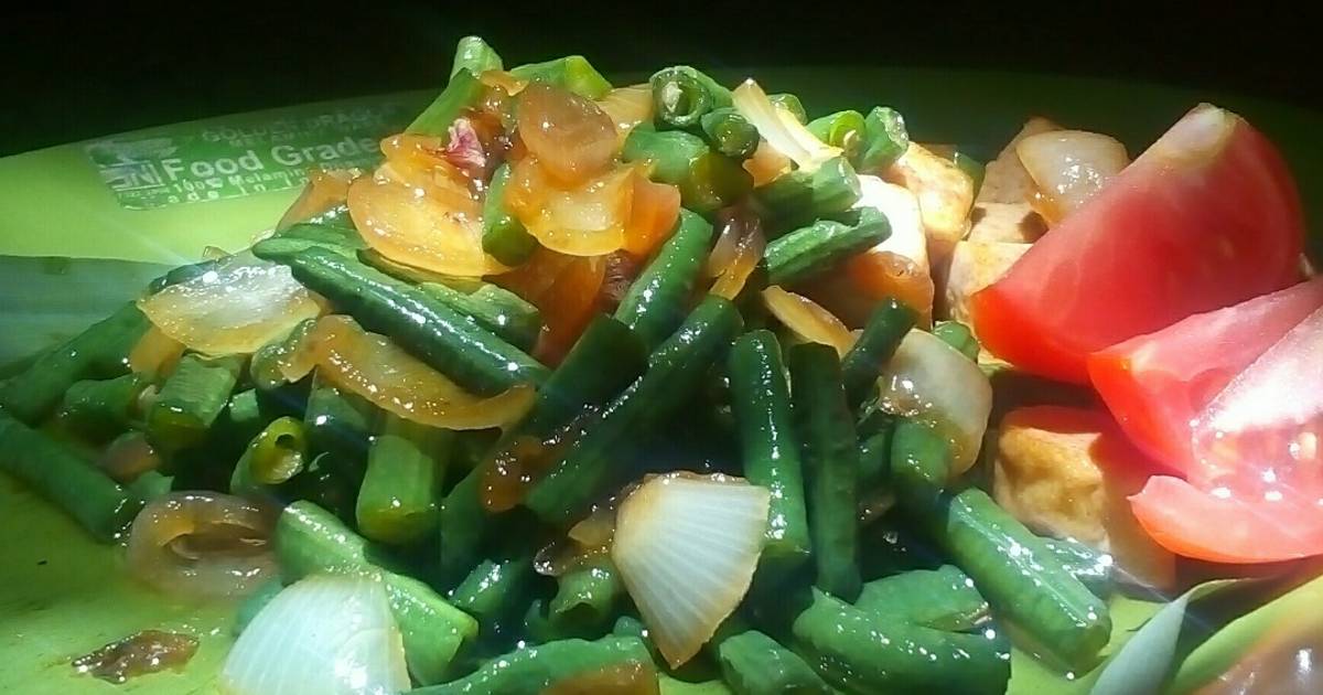 Resep Oseng kacang panjang tetap hijau 😍 oleh Siti Aminah - Cookpad
