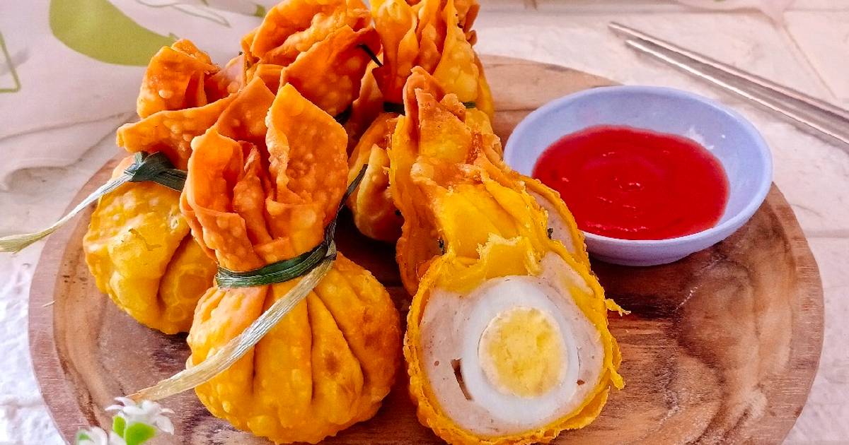 38 resep ekado telur puyuh kulit pangsit enak dan mudah - Cookpad