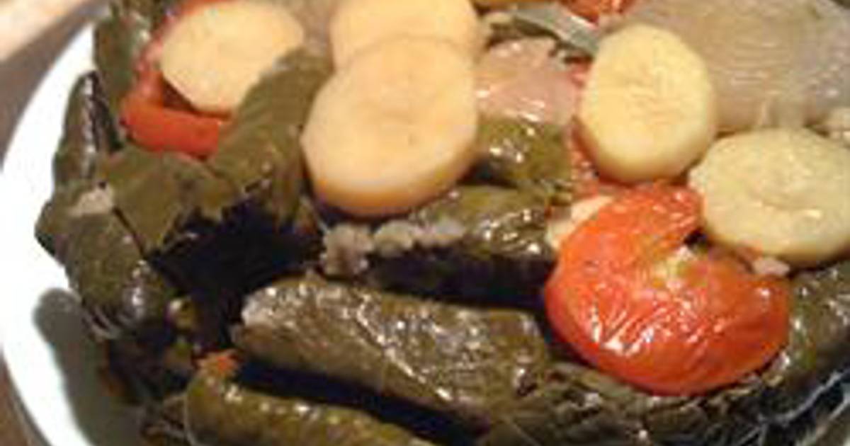 Stuffed vine leaves with olive oil - warak 3enab bi zeit Recipe by Cook ...
