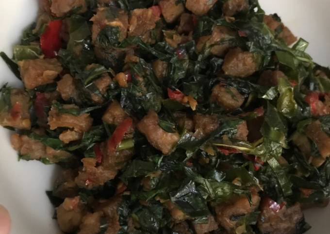 Resep Tempe Tumis Daun So (Daun Melinjo) oleh Neeva AW - Cookpad