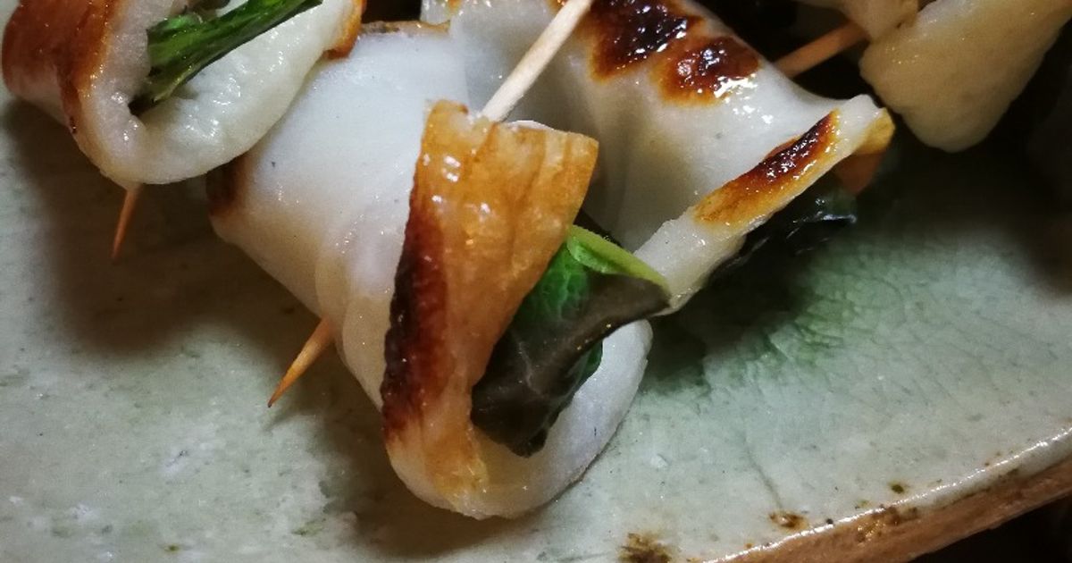Super Easy Finger Food, Chikuwa Shiso Roll Recipe By Mio