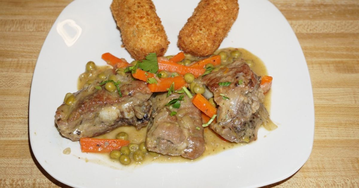 Pork Ribs With Peas, Jon Style Recipe By Jon Michelena