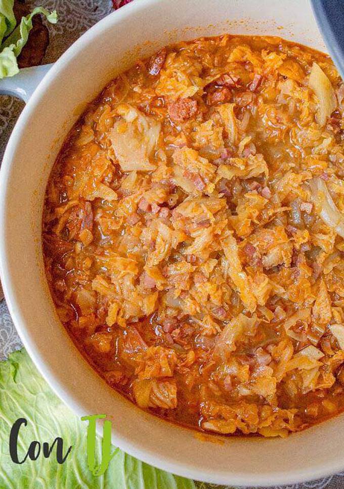 Repollo guisado Receta de Cocinando Con TJ- Cookpad