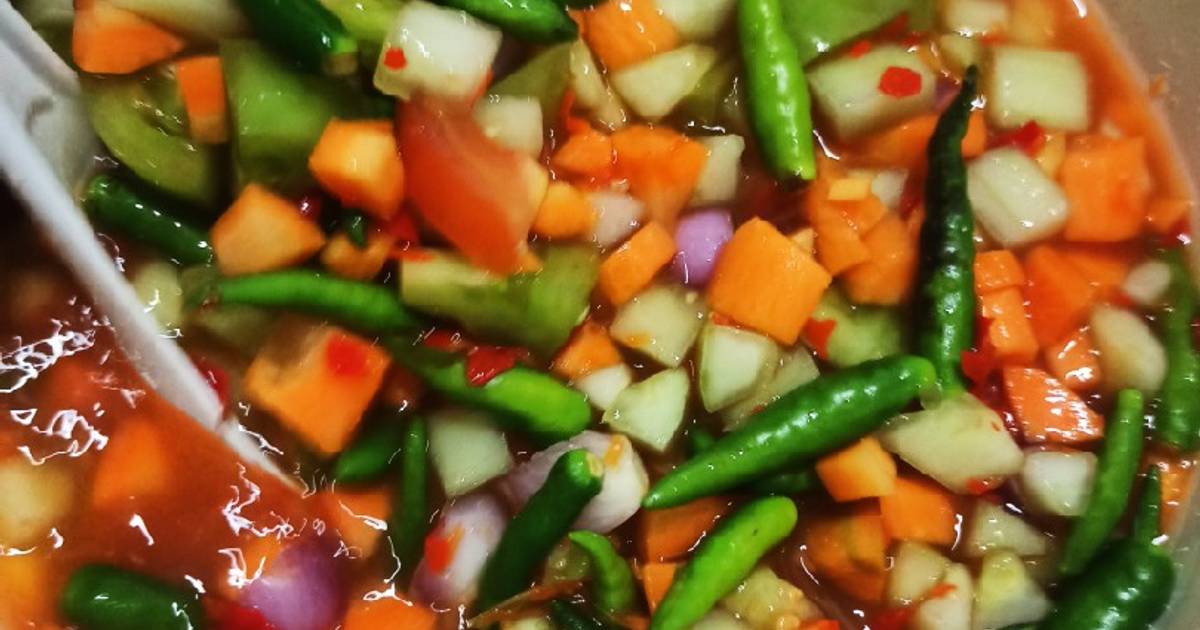 Resep Acar kuah merah oleh Hira - Cookpad