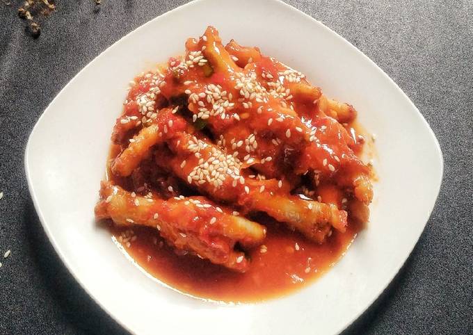 Resep Maeun dakbal a.k.a ceker pedas ala Korea oleh Neti Yuliasari ...