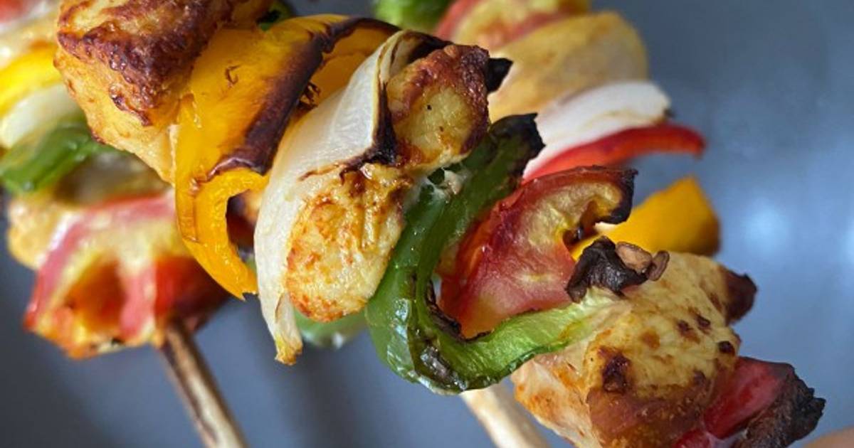 Brochetas de pollo 🍗 Receta de sandra ruiz- Cookpad